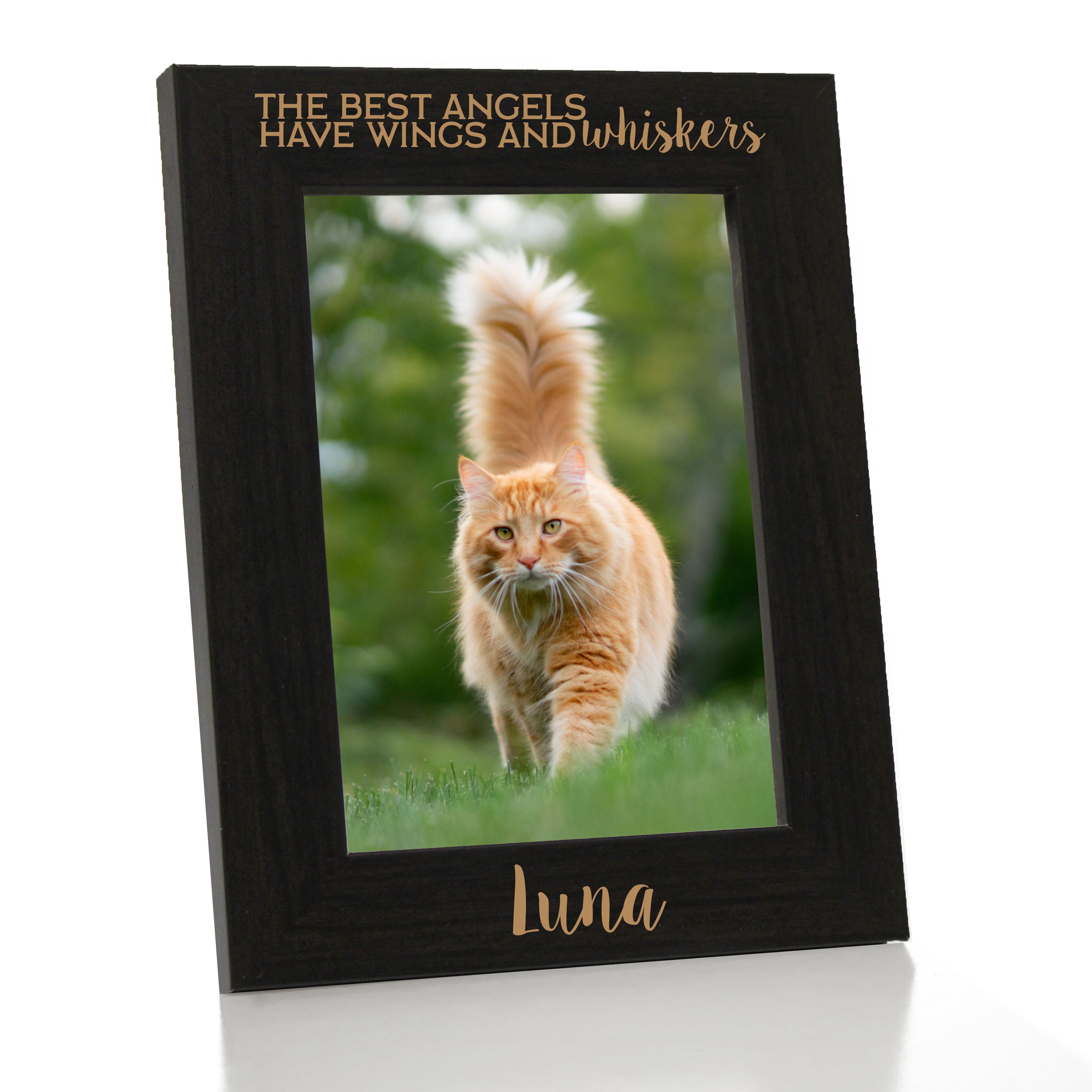 Cat Memorial Picture Frame Personalized Cat Sympathy Gift - Etsy