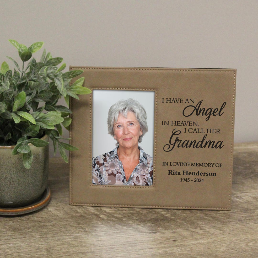 Grandma Memorial Picture Frame | Grandmother Sympathy Gift ...