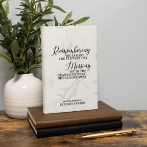 Remembering You Grief Journal | Personalized Memorial Journal ...