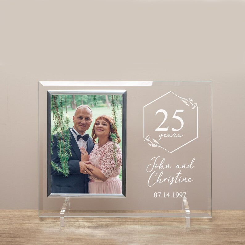 Anniversary Picture Frame Personalized Anniversary Gift for - Etsy