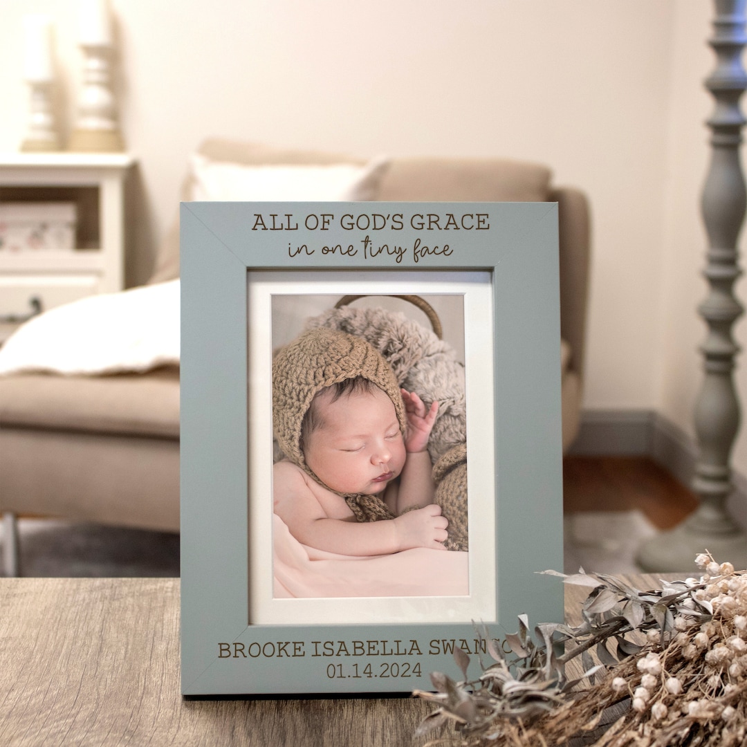 Personalized New Baby Picture Frame | Custom Baby Boy Picture Frame ...