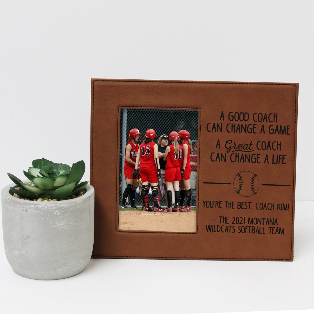 Coach Picture Frame | Coach Thank You Gift | Softball Baseball Coach ...