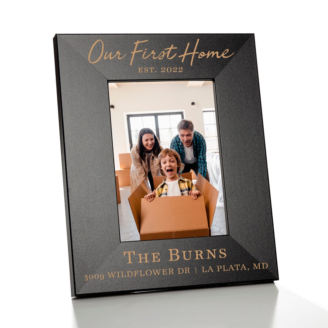 Our First Home Picture Frame Personalized Gift for First Time Home ...