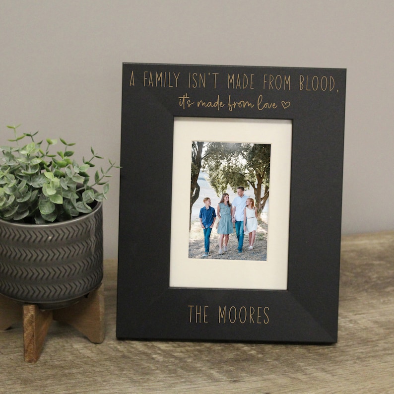 Family is Made of Love Picture Frame | Personalized Frame for Step Mom ...