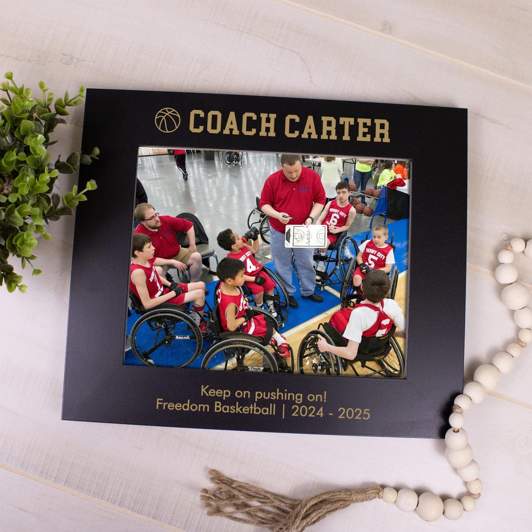 Personalized Thank You Coach Frame | Team Thank You Gift to Coach | End ...