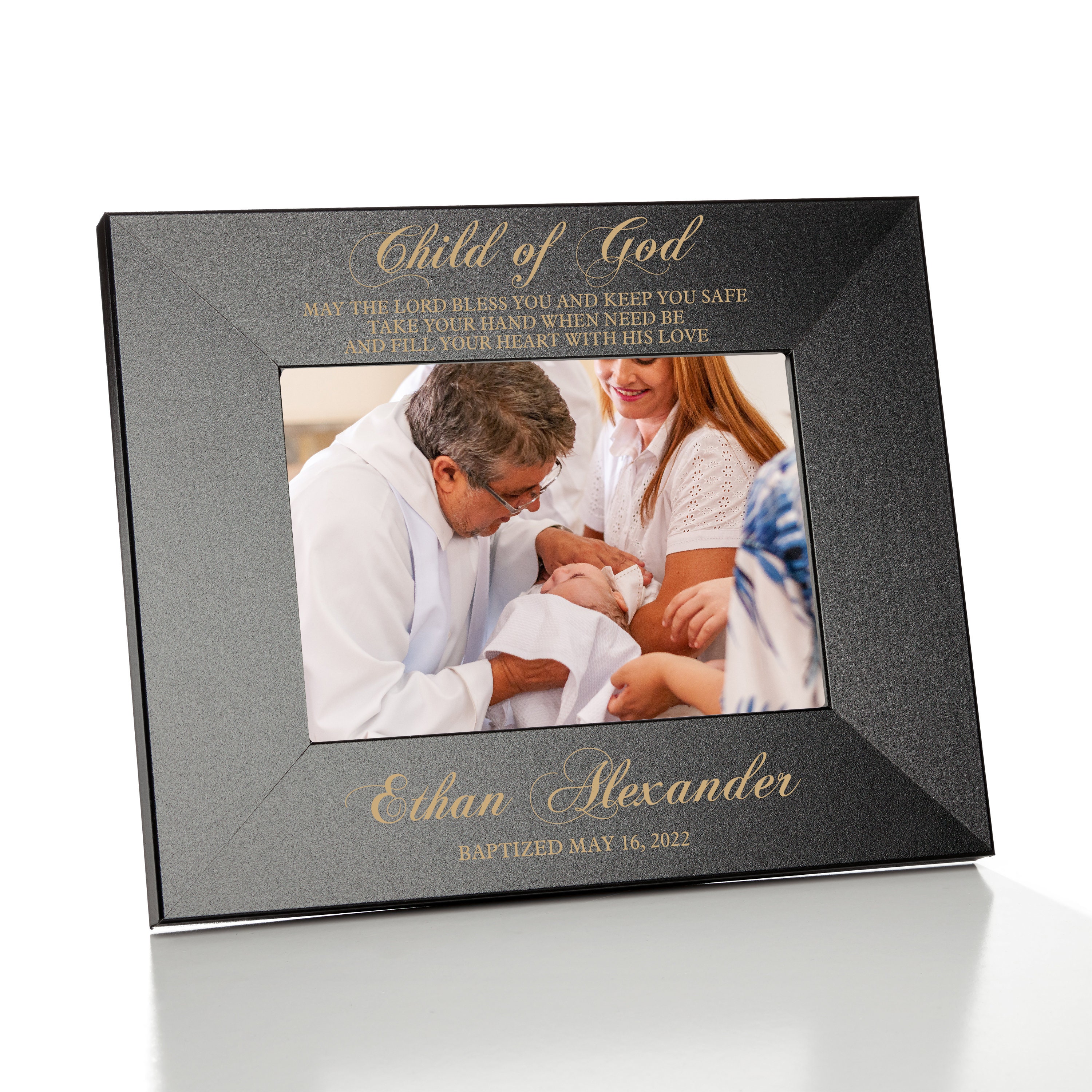 Baby Baptism Picture Frame Personalized Christening Gift - Etsy