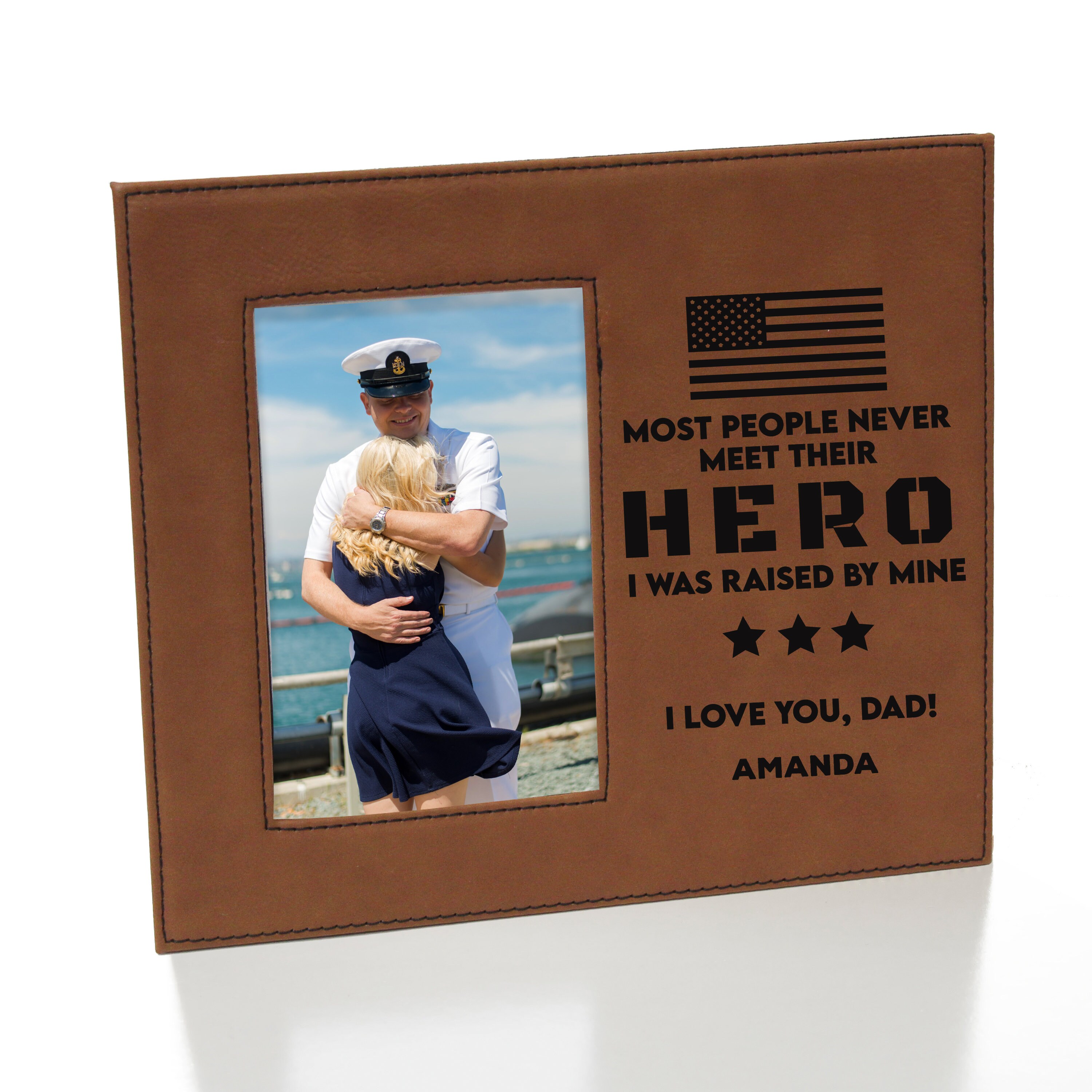 Military Dad Picture Frame Veteran Dad Hero Picture Frame | Etsy