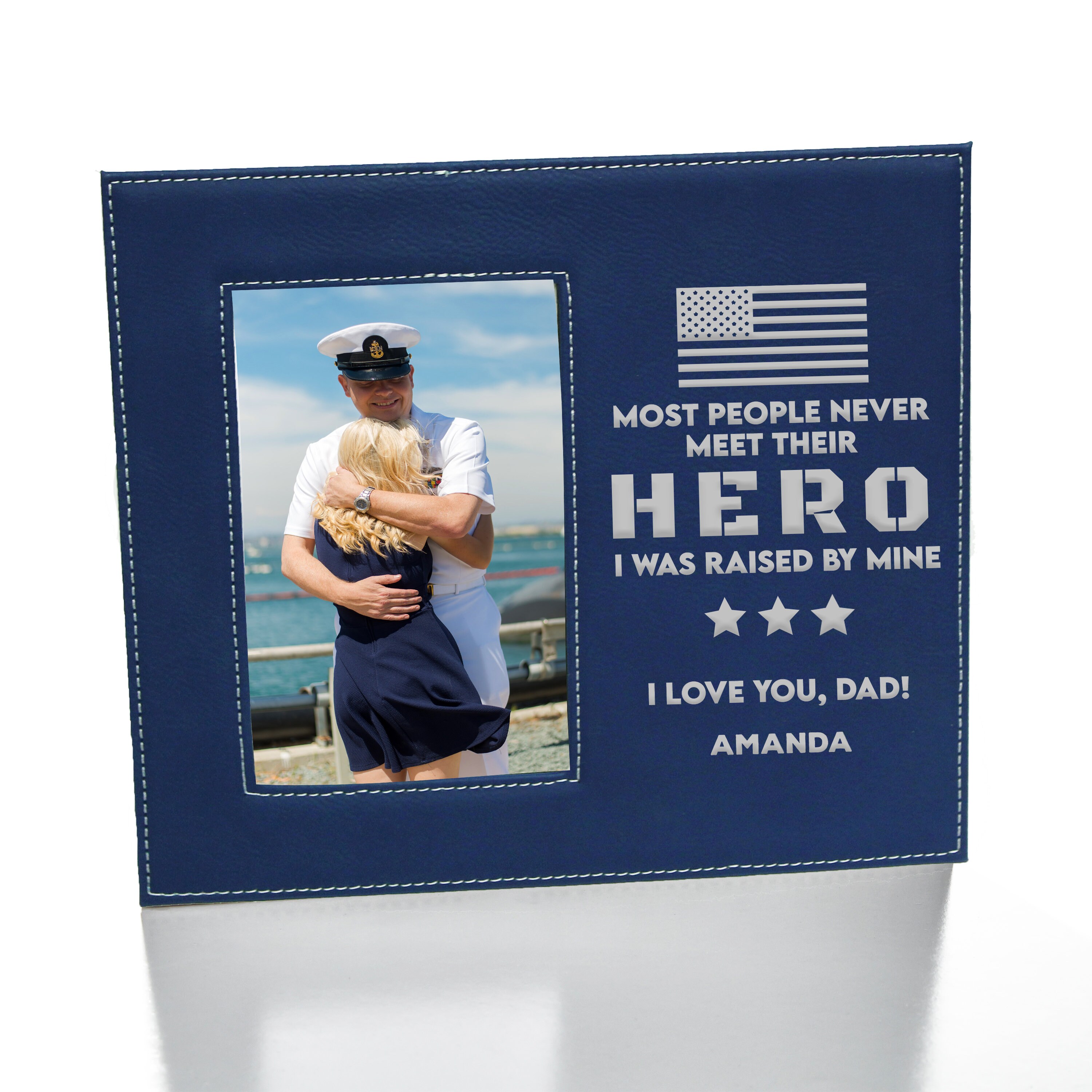 Military Dad Picture Frame Veteran Dad Hero Picture Frame | Etsy