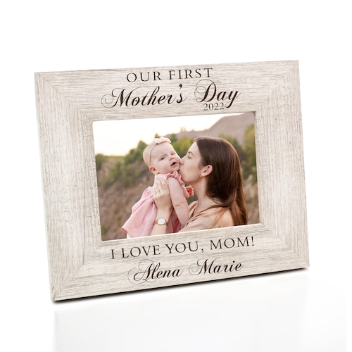 New Mom Personalized Picture Frame First Mothers Day New - Etsy
