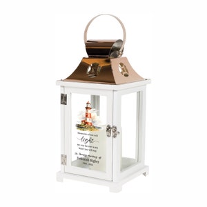 Lighthouse Memorial Lantern | Personalized Sympathy Lantern With ...