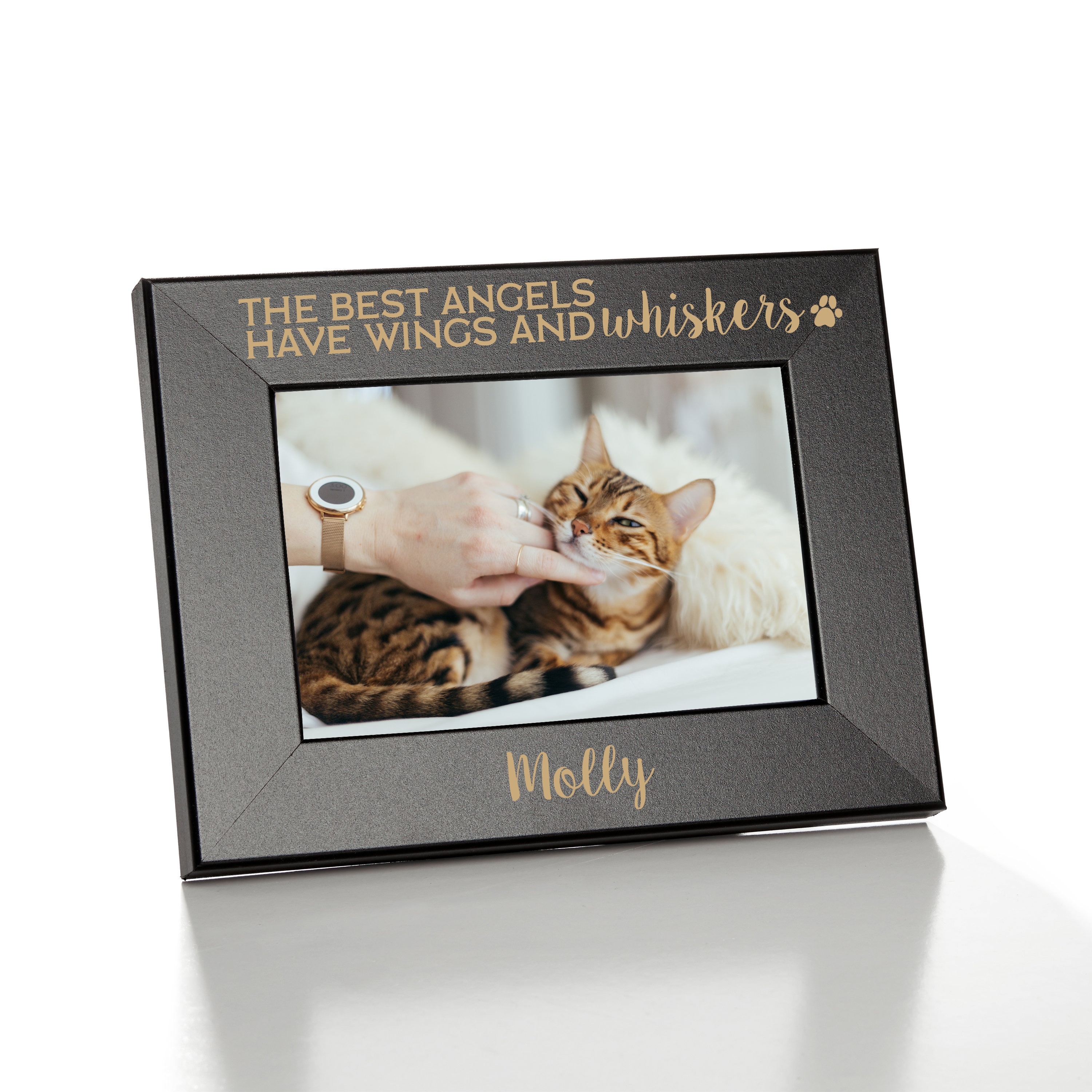 Cat Memorial Picture Frame Personalized Cat Sympathy Gift - Etsy