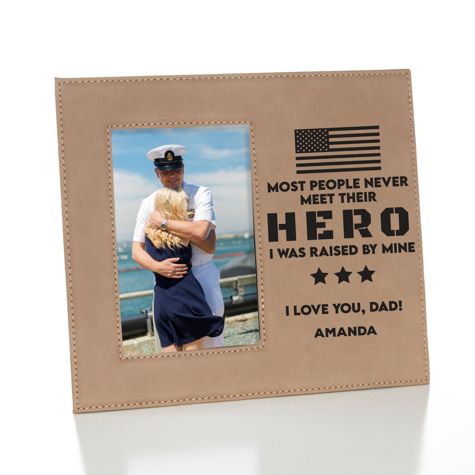 Military Dad Picture Frame Veteran Dad Hero Picture Frame | Etsy