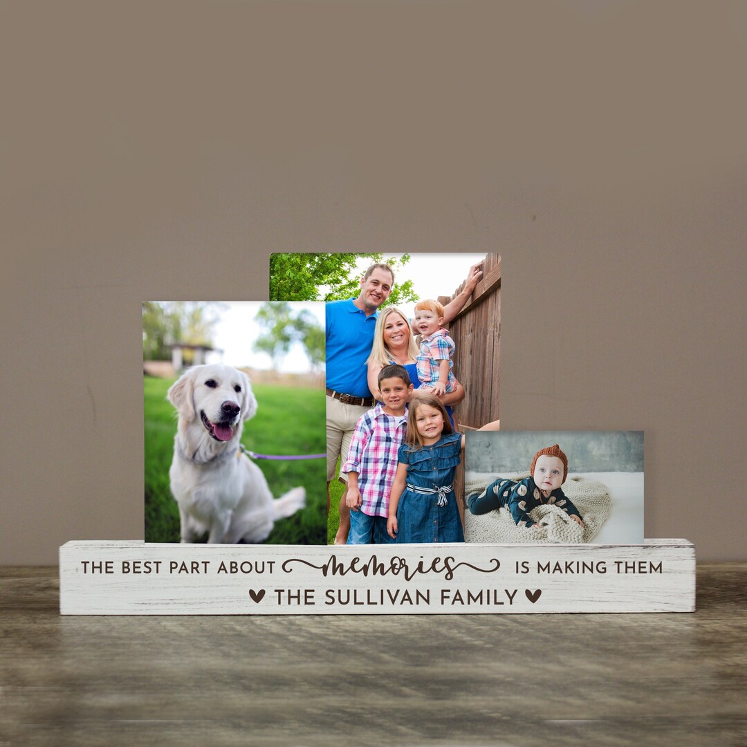 Personalized Family Photo Block | Personalized Family Picture Frame ...