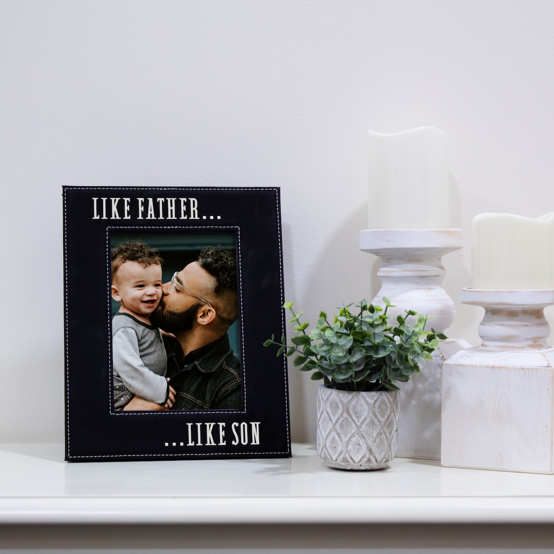 Funny Like Father Like Son Frame Daddy and Me Picture Frame 2024 Father ...