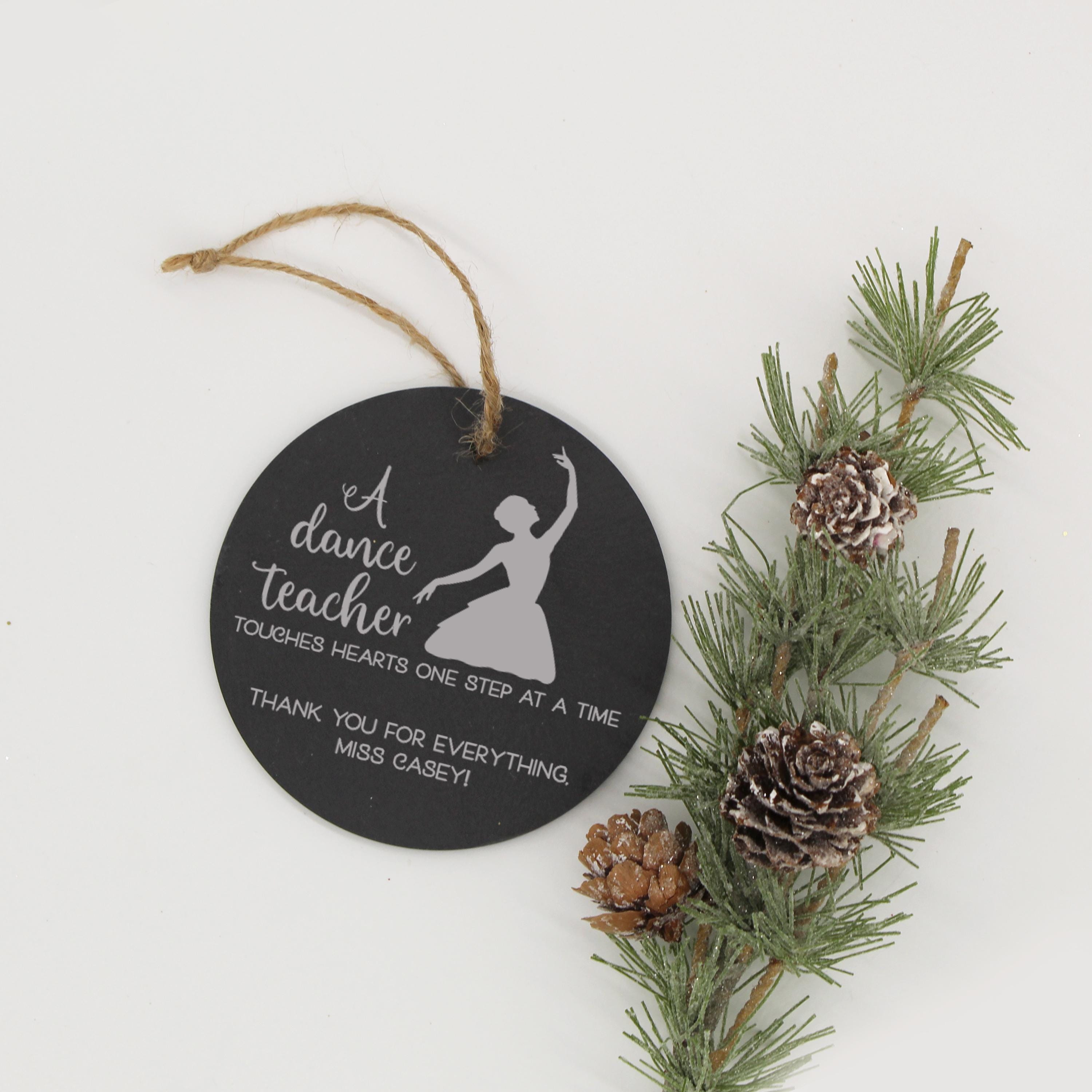 Dance Teacher Ornament | Dance Teacher Christmas Gift | Personalized ...