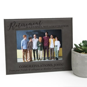 Retirement Picture Frame | Personalized Retirement Gift for Men ...