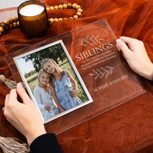 Personalized Siblings Gifts | Siblings Picture Frame | Christmas Gift ...