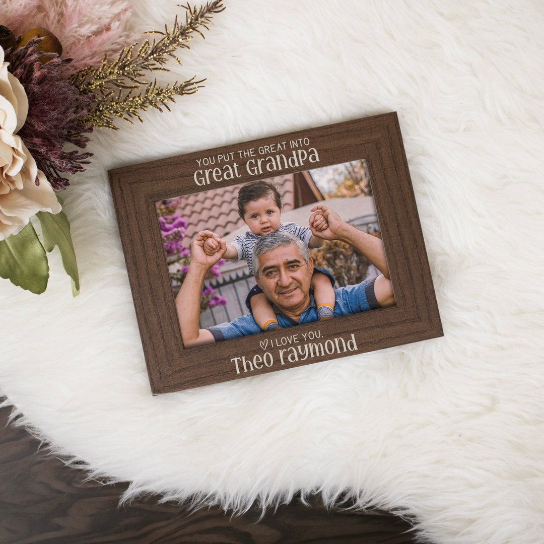 Great Grandpa Picture Frame | Great Grandpa Father's Day Gift ...