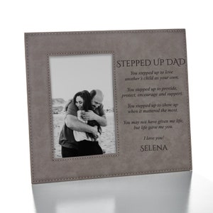Step Dad Gift Picture Frame Personalized Stepfather Picture Frame ...