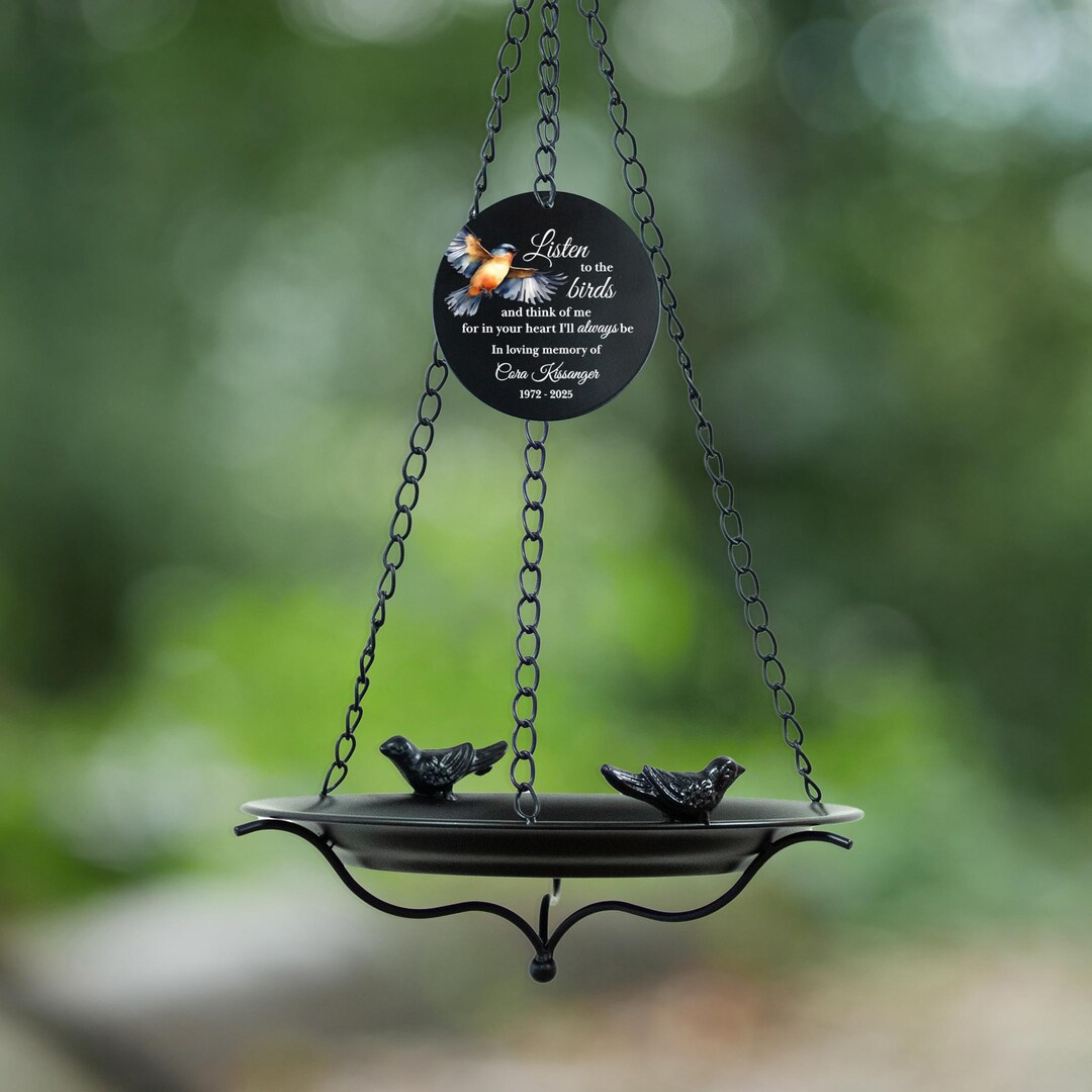 Memorial Bird Bath | Garden Remembrance Gifts | Bird Lover Sympathy ...