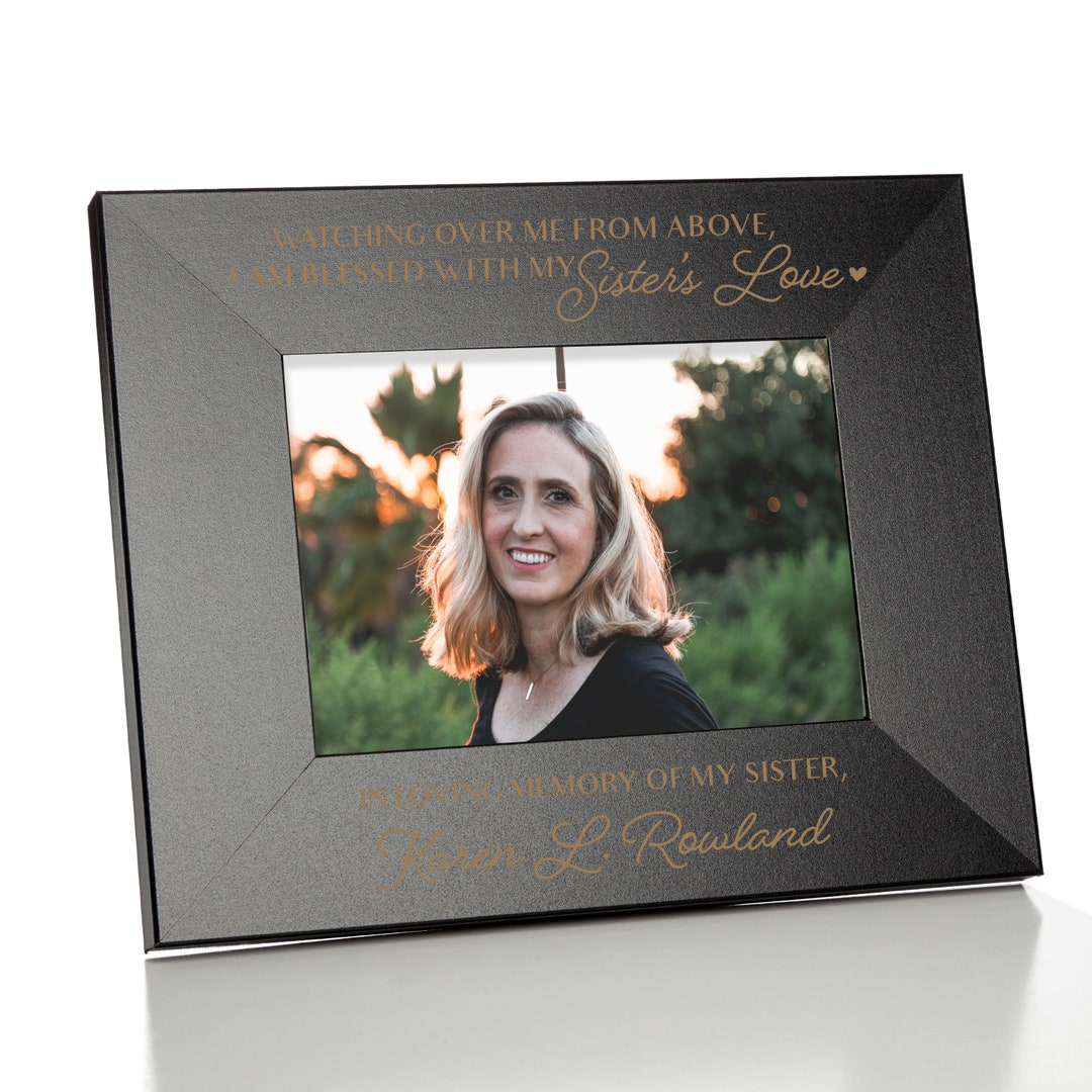 Sister Memorial Picture Frame Loss of Sister Sympathy Gift Sister ...