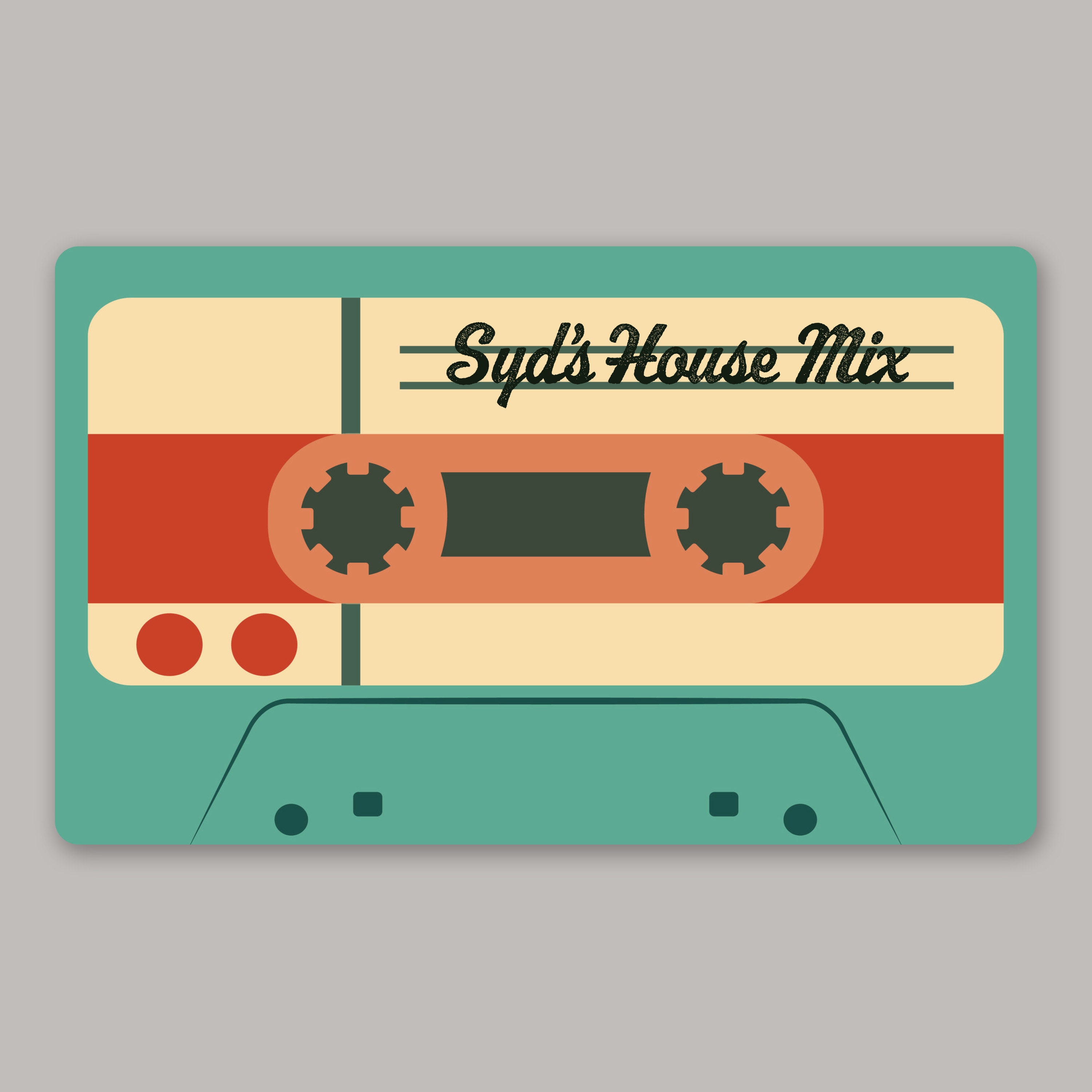 Mixed Tape Welcome Mat | Personalized Mixtape Mat | Unique Mancave ...