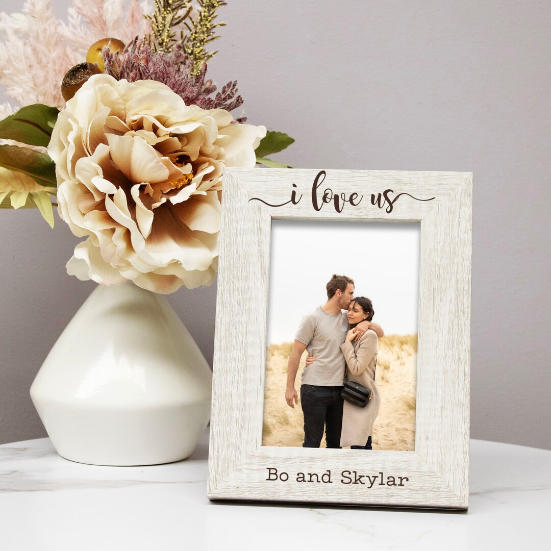 Personalized I Love Us Picture Frame Custom Picture Frame for Boyfriend ...