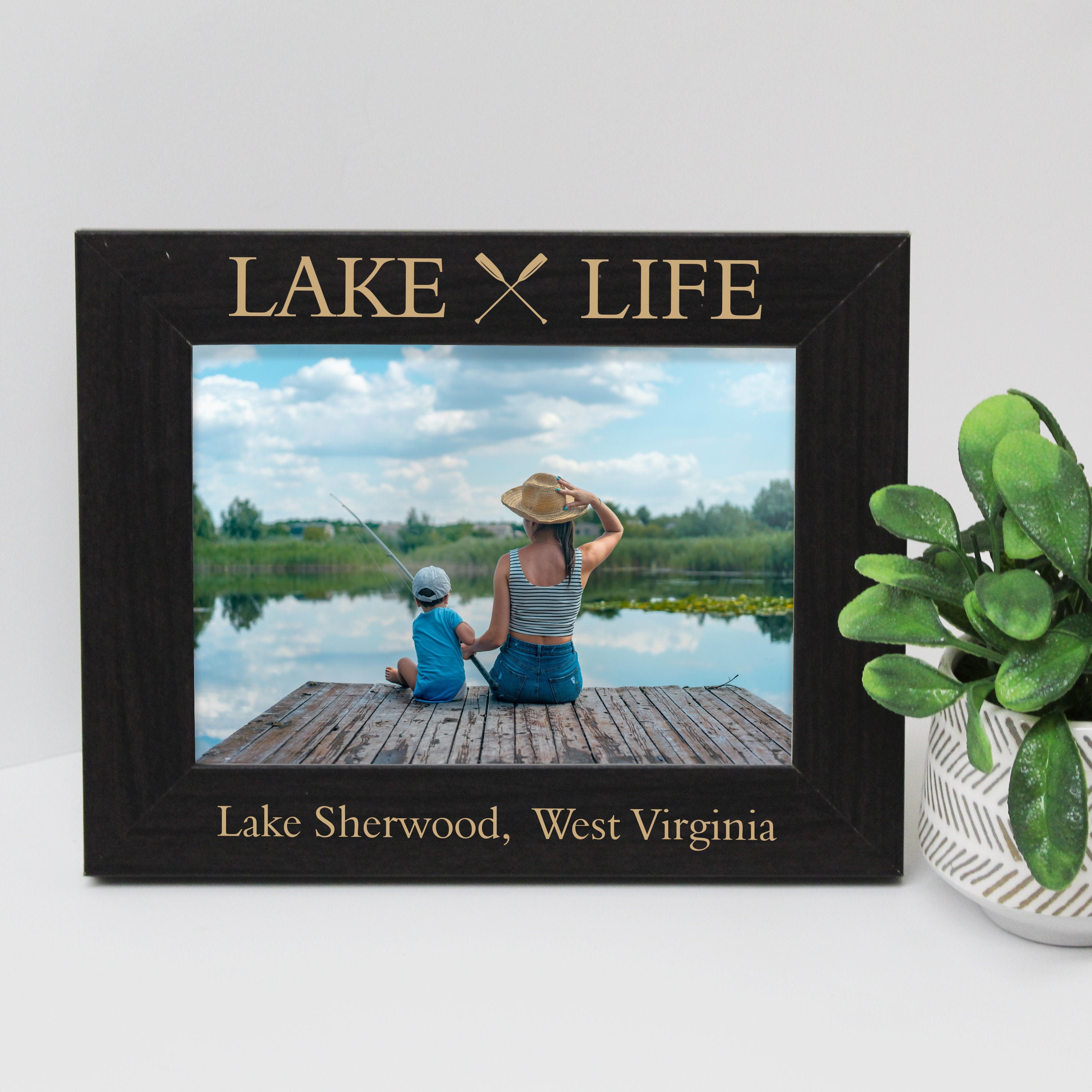 Lake Life Picture Frame Personalized Lake Picture Frame - Etsy