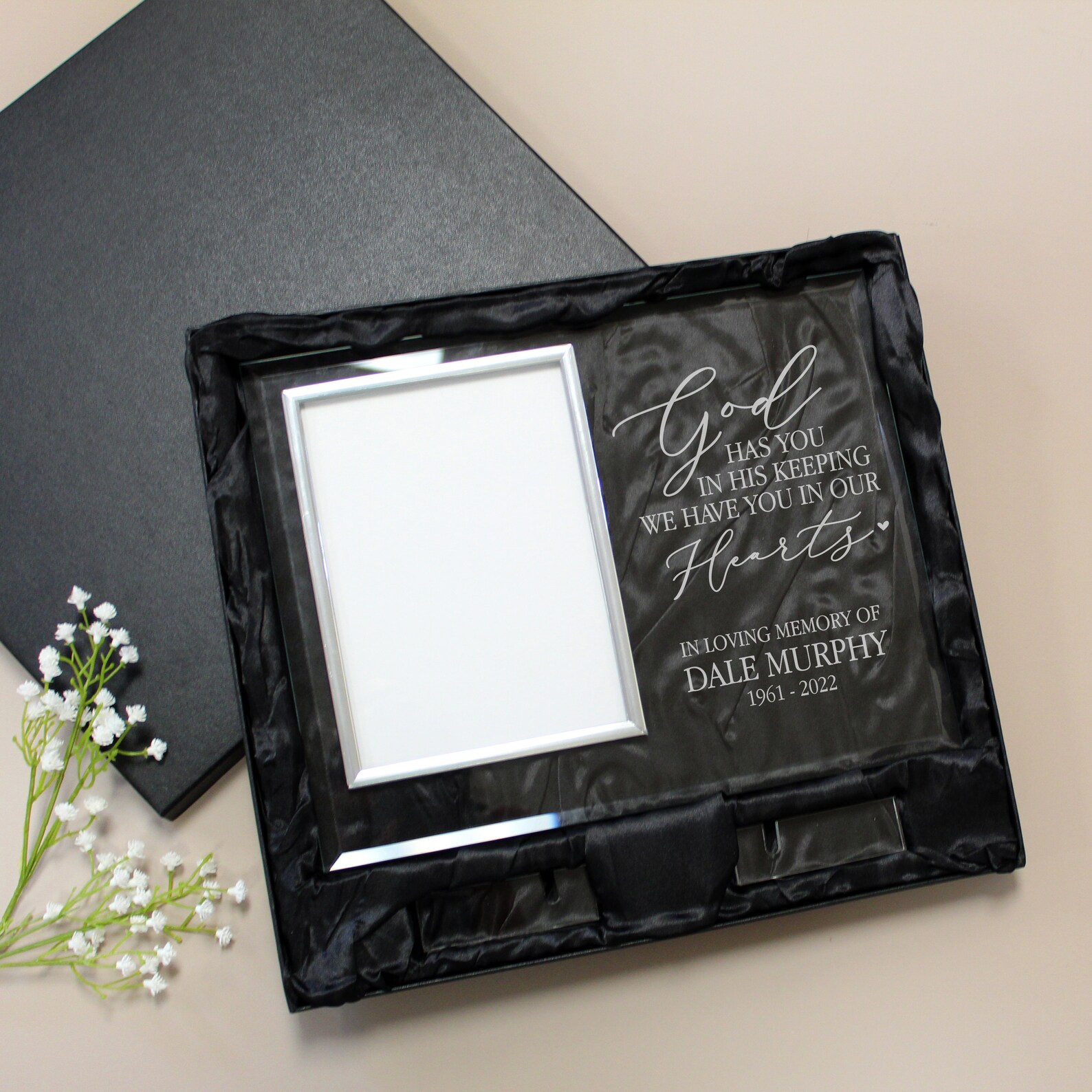 Religious Memorial Picture Frame | Personalized Sympathy Picture Frame ...