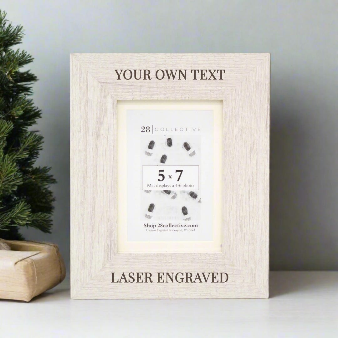 Custom Picture Frame | Personalized Picture Frame | White 5x7 Picture ...