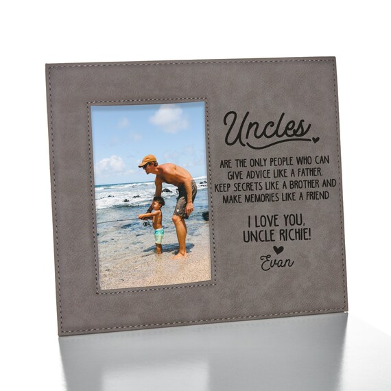 Uncle Picture Frame Personalized Uncles Picture Frame | Etsy