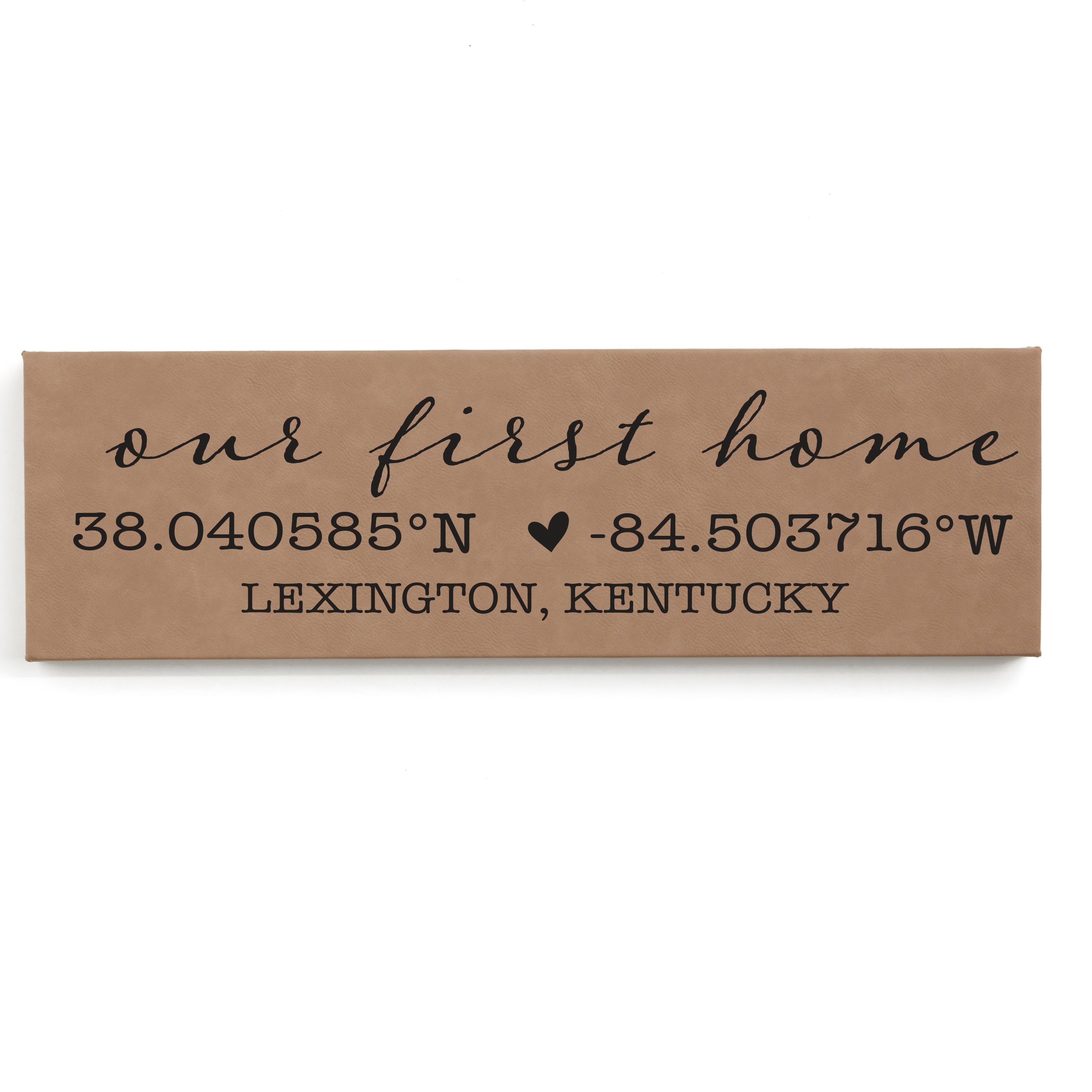 Our First Home Gift Coordinates First Home Sign First Time - Etsy