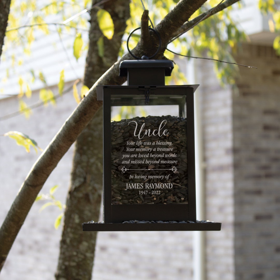Uncle Memorial Bird Feeder | Loss of Uncle Gift | Personalized Uncle ...