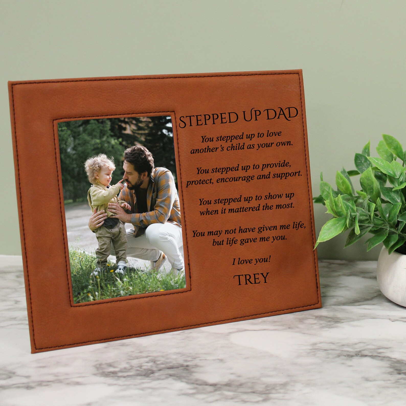 Step Dad Gift Picture Frame Personalized Stepfather Picture - Etsy