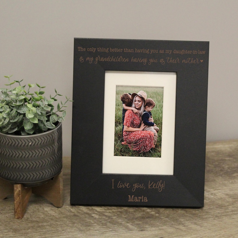 Engraved Daughter-in-law Picture Frame | Mother's Day Gift for Daughter ...