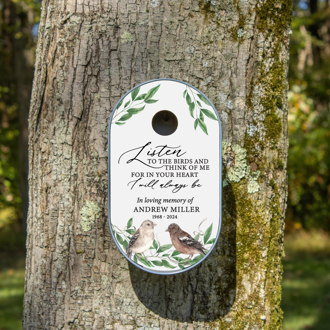 Memorial Bird House | Custom Sympathy Gifts | Personalized in Memory of ...