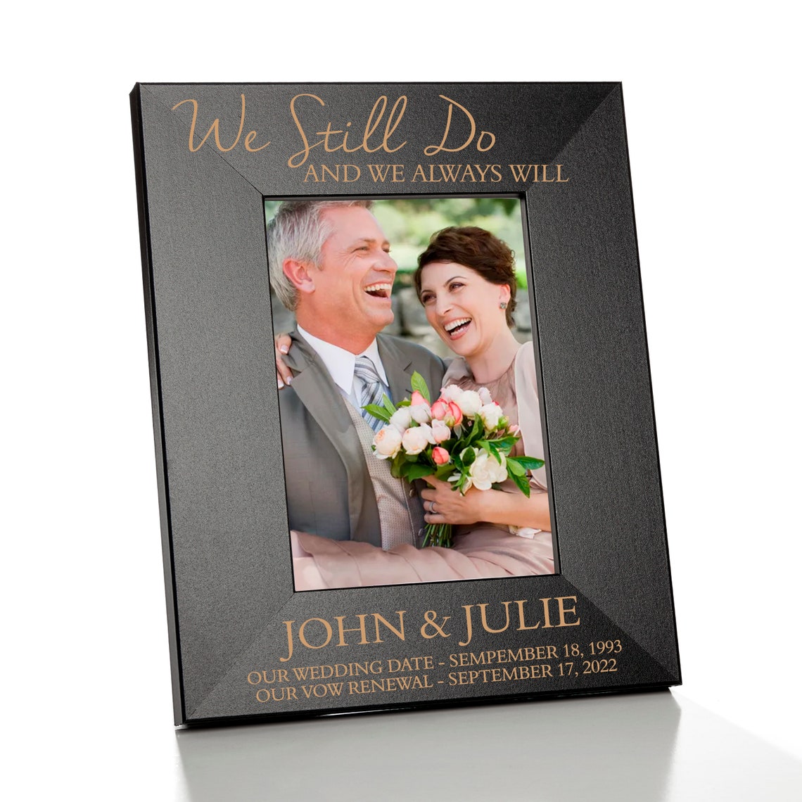 Vow Renewal Picture Frame Personalized Vow Renewal Ceremony - Etsy