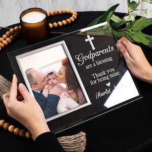 Personalized God Parents Picture Frame | Gift for God Parents ...