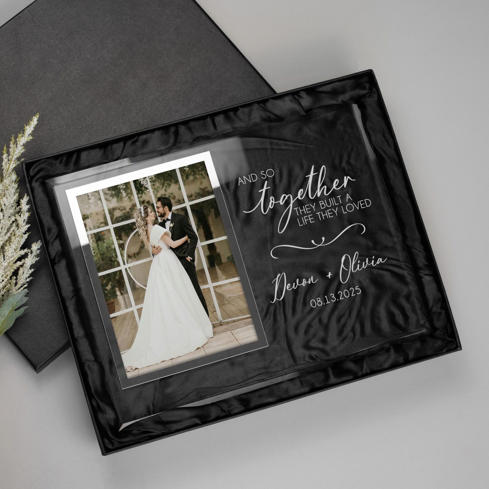 And so Together Picture Frame | Personalized Engagement Picture Frame ...