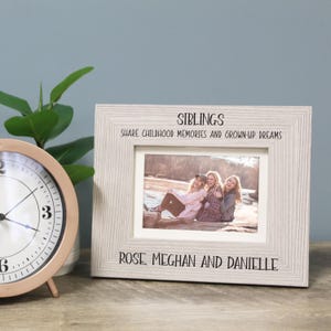 Personalized Siblings Picture Frame | Sibling Gift | Gift for Brother ...