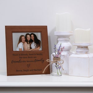Friends Who Become Family Picture Frame Best Friend Gift Picture Frame ...