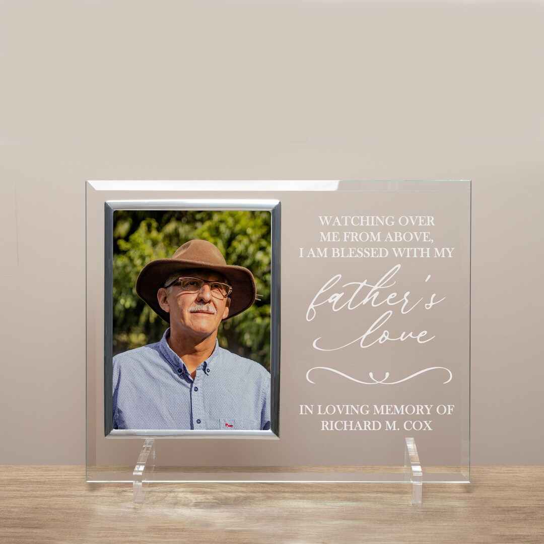 Father Memorial Gift | Loss of Father Gift | Dad Memorial Picture Frame ...