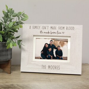 Family is Made of Love Picture Frame | Personalized Frame for Step Mom ...