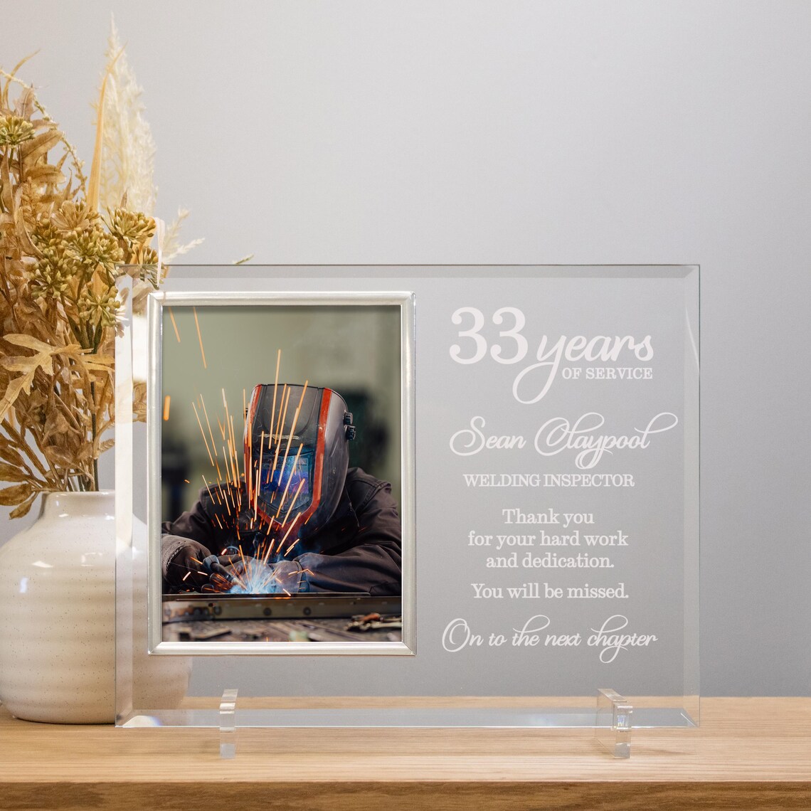 Retirement Years Picture Frame | Personalized Retirement Party Gift ...