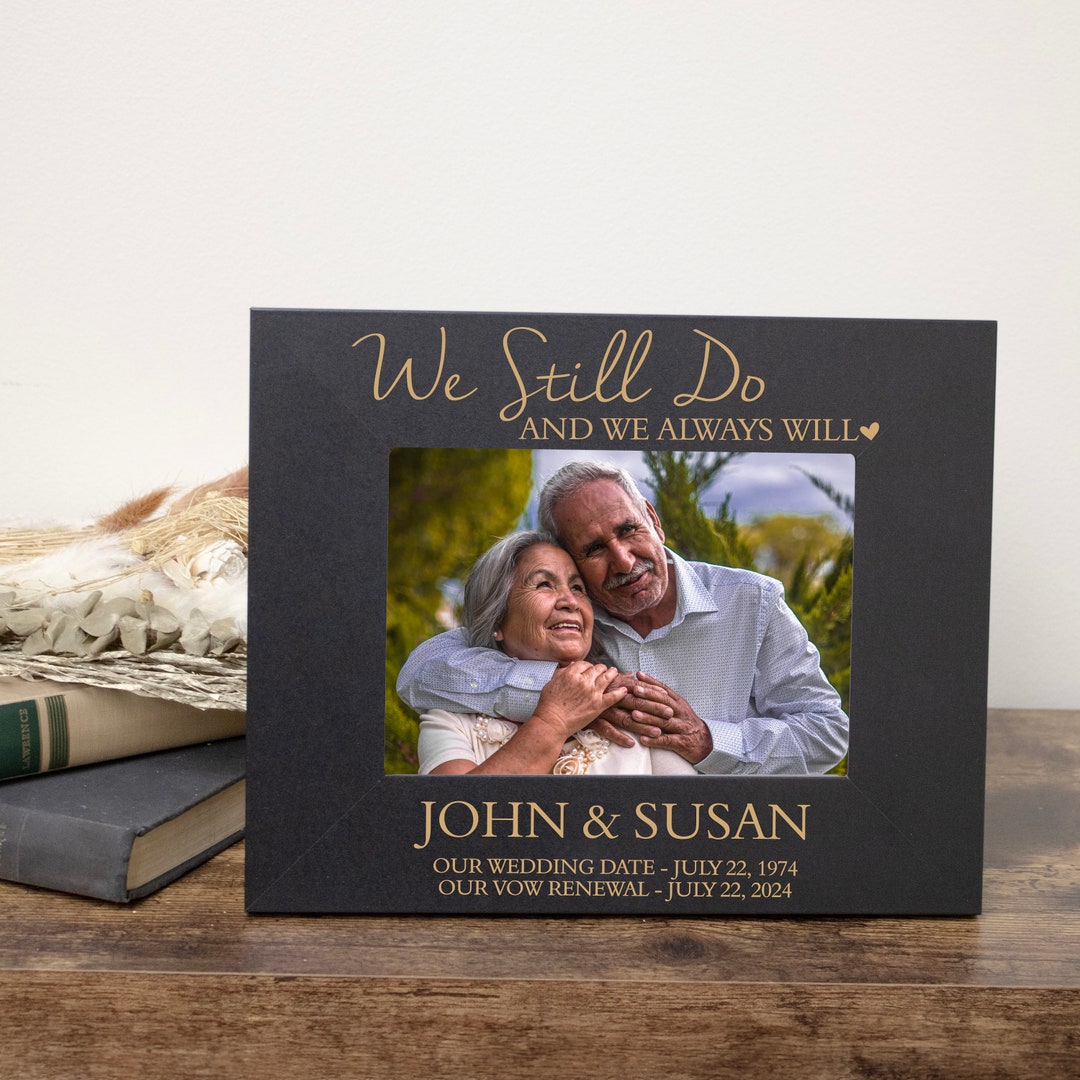 Vow Renewal Picture Frame | Personalized Vow Renewal Ceremony Picture ...