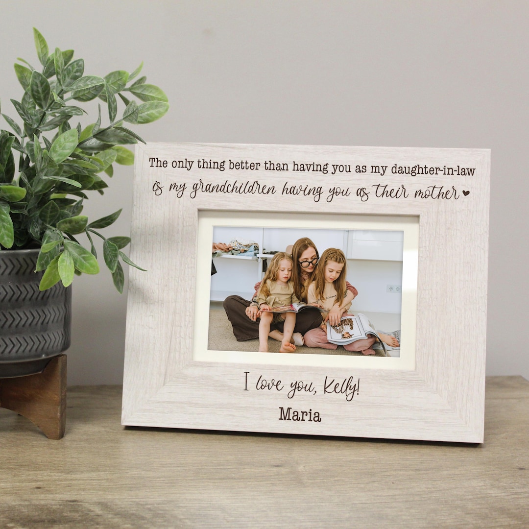 Engraved Daughter-in-law Picture Frame | Mother's Day Gift for Daughter ...