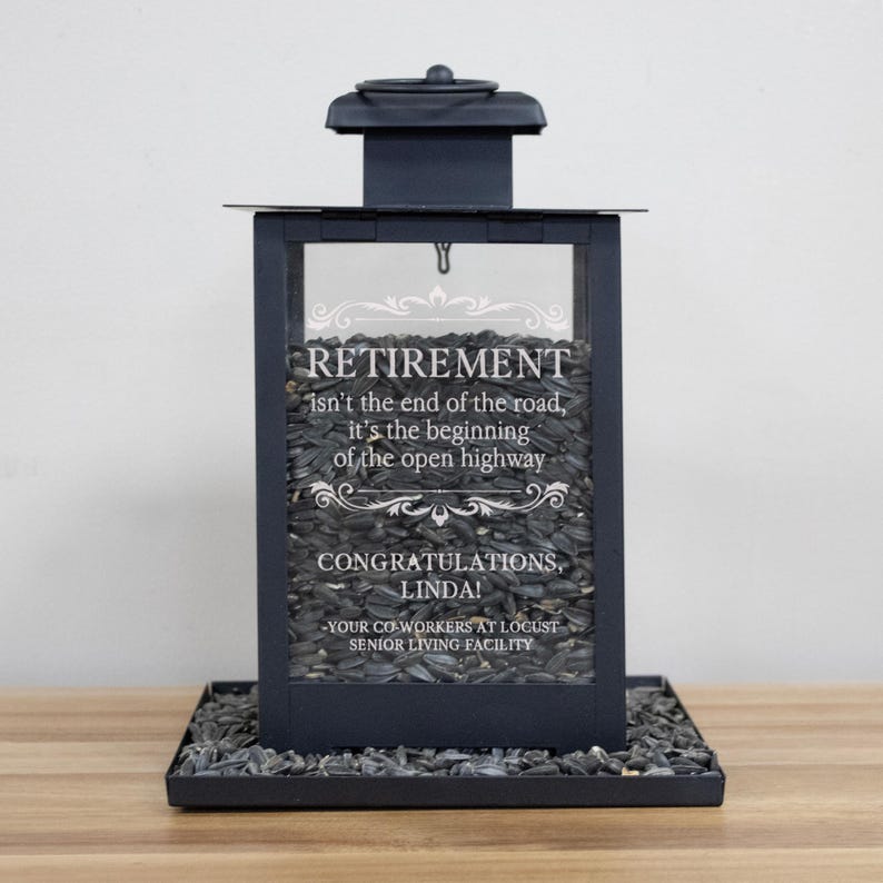 Retirement Bird Feeder | Personalized Retirement Gift for Women ...