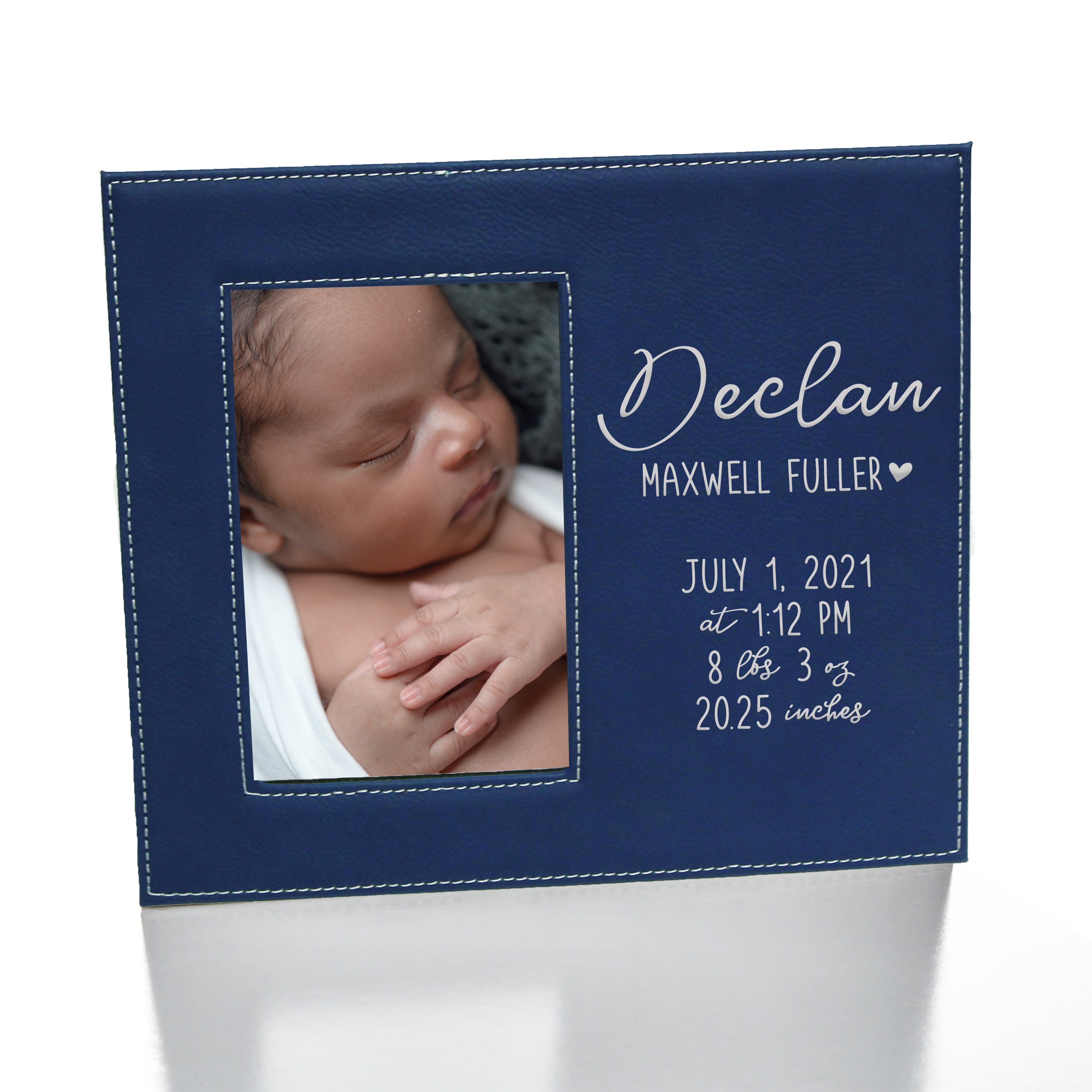 Baby Birth Stats Picture Frame Baby Birth Announcement | Etsy