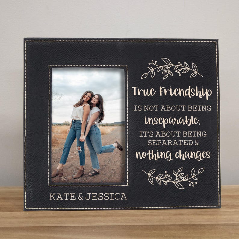Long Distance Friends Picture Frame | True Friendship Frame | Gift for ...