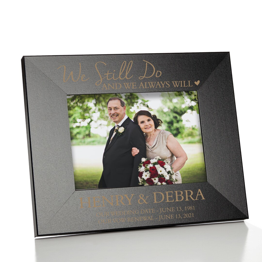 Vow Renewal Picture Frame Personalized Vow Renewal Ceremony Picture ...